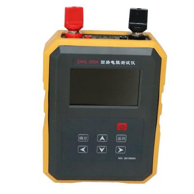 China Handheld Loop Contact Resistance Tester 200A Lithium Battery Powered 0.1uΩ Resolution for sale