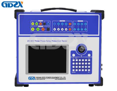 China ZX-803 High performance Color Screen Microcomputer Three Phase Relay Protection Tester for sale