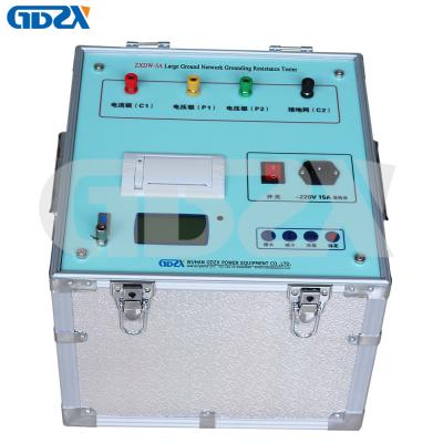 China ZXDW-5A CE Certified Large Ground Network Grounding Resistance Tester 5A 400V for sale