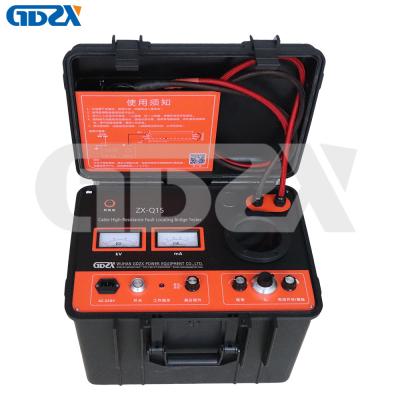 China ZX-Q15 Cable High Resistance Fault Location Bridge Tester - 15kV DC Voltage, 30mA Current for Power Cable Diagnostics for sale