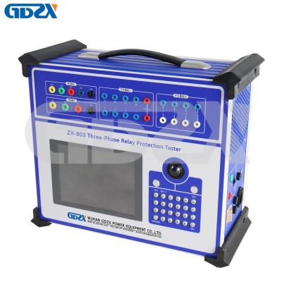 China ZX-803 Portable Microcomputer Relay Protection Tester 4-Phase Voltage 3-Phase Current CE for sale