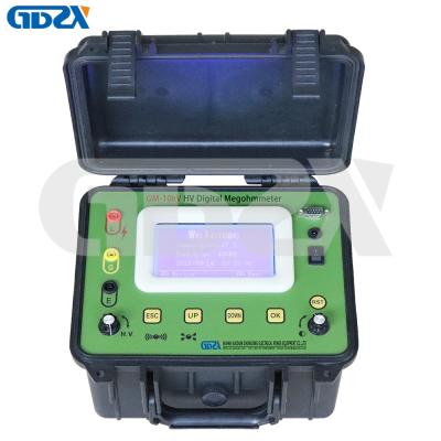 China GM-10kV Adjustable High Voltage Digital Insulation Resistance Tester 5kV to 20kV 10TΩ for sale