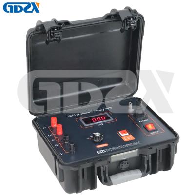 China ZXDT-10A Ground Continuity Tester 10A Output 1-2000mOhm Range for Earthing Device Testing for sale