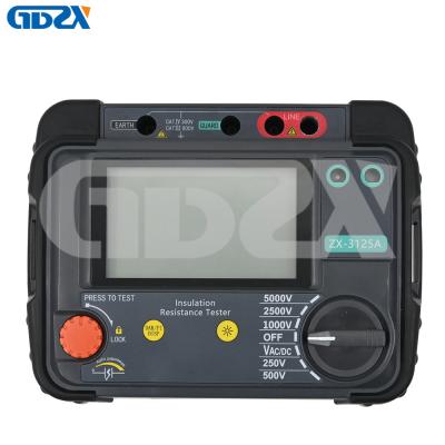 China ZX-3125A 250-5000V Digital Insulation Resistance Tester Automatic Handheld for sale
