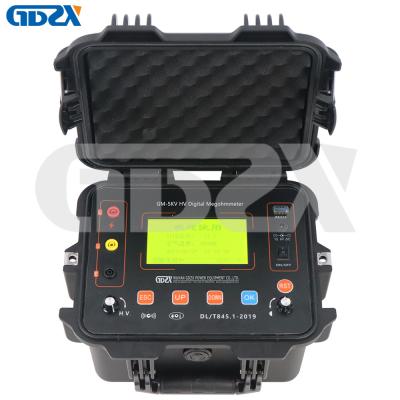 China GM-5kV Adjustable High Voltage Insulation Resistance Tester 5kV 10TΩ Megohmmeter for sale