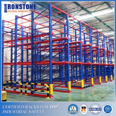 China OEM Adjustable Steel Drive-in Pallet Rack 2500-15000mm Height 500-3000kg Capacity for Cold Warehouse Storage for sale