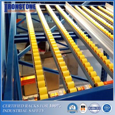 China Custom Carton Gravity Flow Rack System with FIFO Inventory - 1000-1500kg Capacity, 2-6 Adjustable Layers for sale