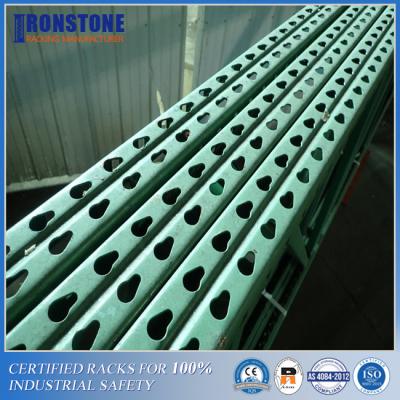 China Heavy Duty Teardrop Steel Pallet Rack 7000lbs Capacity 432in Height Industrial Storage for sale