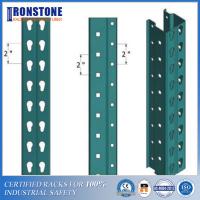 China American Teardrop Pallet Rack System - 3x3 Inch Uprights with 17,200 to 27,200 lbs Capacity for Warehouse Storage for sale