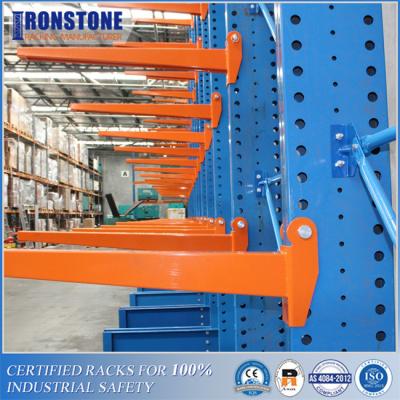 China Heavy Duty Cantilever Metal Rack 1000-3000kg Capacity Custom Height Up to 6 Meters for sale