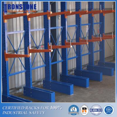 China Heavy Duty Structural Steel Cantilever Storage Rack 1000-3000kg Capacity with RMI/CE Certification for sale
