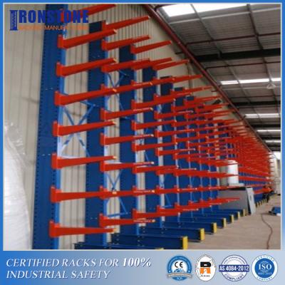China Heavy Duty Cold-Rolled Steel Cantilever Storage Rack - 1000-3000kg Capacity, Custom Heights up to 6m for sale