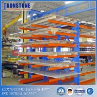 China 2-inch Adjustable Industrial Cantilever Rack with 1500kg Arm Capacity and 25000kg Column Load Rating for sale
