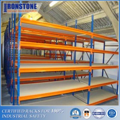 China Customizable Long-Span Steel Shelving Rack 150-800kg Capacity 1500-5000mm Height for Non-Palletized Goods for sale