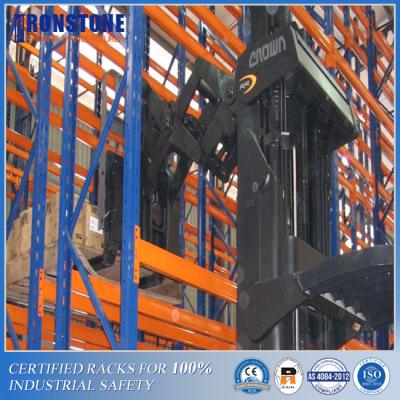 China Q355 Steel Double Deep Pallet Rack System 2500-15000mm Height 500-3000kg Capacity for sale