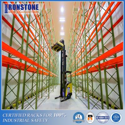 China Double Deep Pallet Racking System 2500-15000mm Height 500-3000kg Capacity High-Density Storage for sale