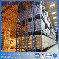China Double Deep Metal Pallet Rack System - 2x Storage Capacity, Customizable Industrial Warehouse Racking for sale