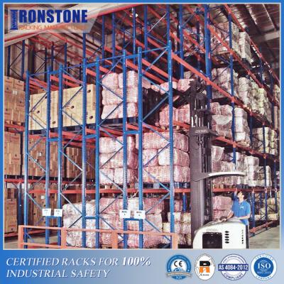 China Double Deep Pallet Racking System 2500-15000mm Height 500-3000kg Capacity High-Density Storage for sale