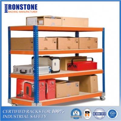 China Boltless Warehouse Shelving 500-2000kg Capacity Easy Assembly Rivet Rack for sale