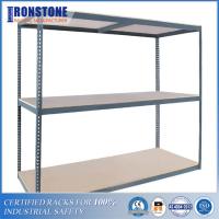 China Stainless Steel Light Duty Rivet Shelving Rack 450kg Capacity Adjustable Beams for sale