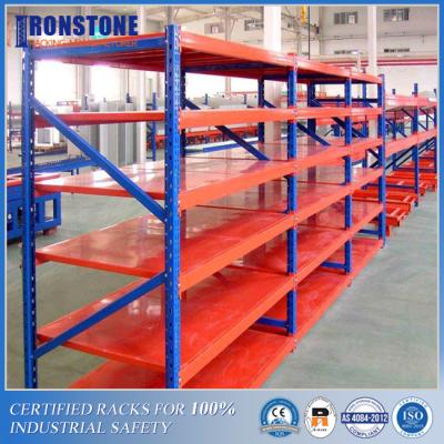 China Adjustable Multi-Level Long Span Shelving System with 1000kg Capacity, 50mm Adjustable Intervals for Light and Medium Duty Storage for sale