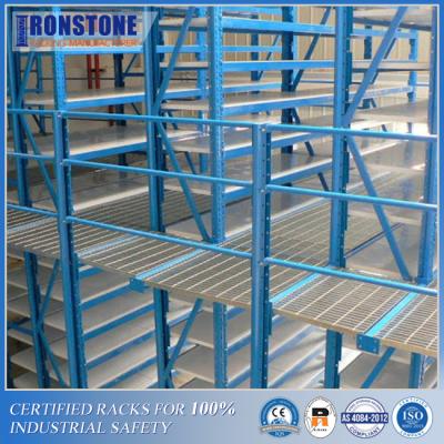 China High Density Multi-Level Mezzanine Storage Rack with 200-800kg/m² Capacity and 3-4m Post Spacing for sale