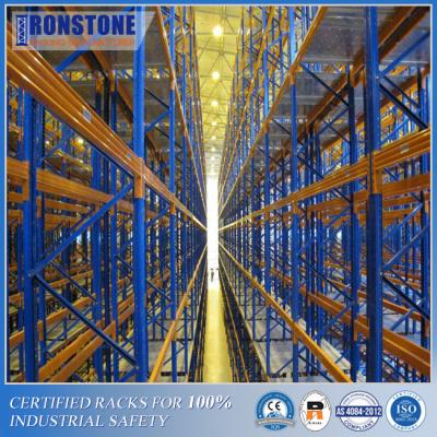 China VNA Pallet Rack System 90x70mm Uprights with 1.5-2.8m Aisle Width for High-Density Storage for sale