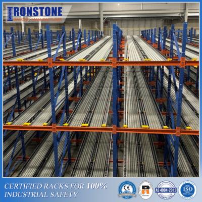 China FIFO Pallet Flow Racking System with 150-800kg Capacity and 60% Space Savings for Warehouse Storage for sale