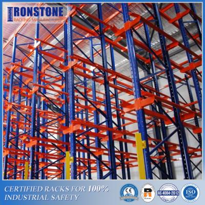 China Drive-In Pallet Rack System with 1000-2000kg Capacity for High-Density Storage up to 10 Pallets Deep for sale