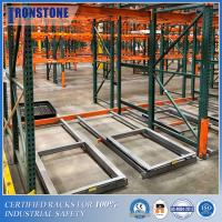 China Push Back Pallet Rack System 2500-15000mm Height 500-3000kg Capacity High-Density LIFO Storage for sale