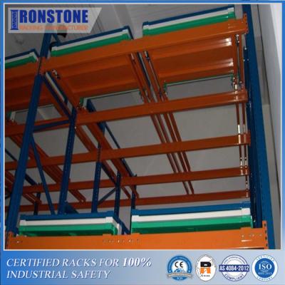 China 2-6 Deep Push Back Pallet Rack System | High-Density LIFO Storage for Industrial Warehouses for sale