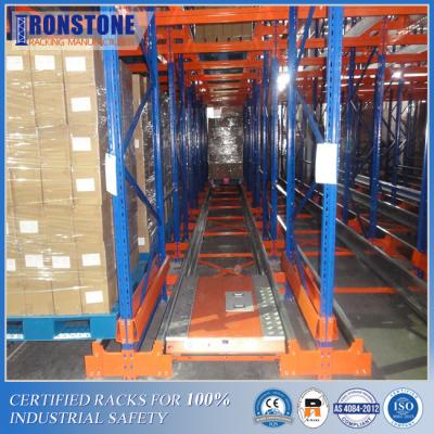 China Semi-Automated Radio Shuttle Pallet Racking System for Cold Warehouses - W1200×D1000mm to W1200×D1200mm Pallet Sizes for sale