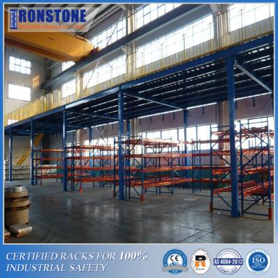 China Industrial Mezzanine Storage Systems with 200-500kg/m² Load Capacity and 4-6m Column Spacing for sale