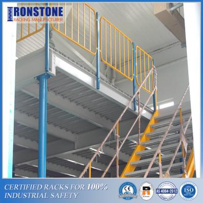 China Steel Structural Mezzanine Systems with 200-500kg/m² Load Capacity and 3-4m Post Spacing for sale
