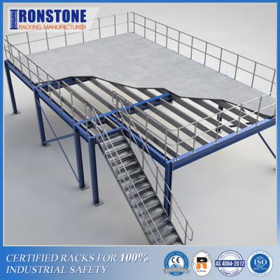 China Custom Mezzanine Floor Racking System with 200-800kg/m² Loading Capacity and 3-4m Post Spacing for sale