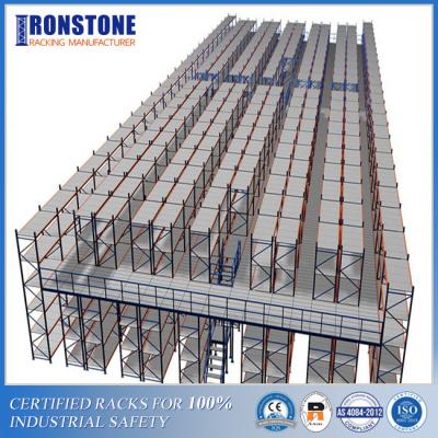 China Certified Warehouse Storage Rack Supported Mezzanine Floor Systems - 2-6m Height, 300-500kg Capacity for sale