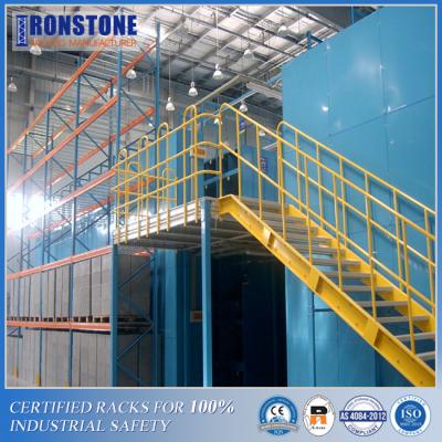 China Steel Mezzanine Racking System with 200-500kg/m² Load Capacity and 1.5-2.5mm Material Thickness for Warehouse Space Optimization for sale
