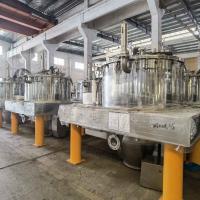 China Food Grade Automatic Vertical Foodstuff Processing Frequency Converter Scraper Discharge Basket Centrifuge for sale