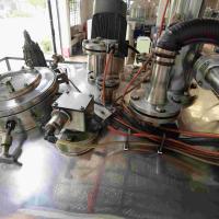 China 220v Bottom Discharge Scraper Centrifuges With Bag Pulling Used For Sodium Sulphate Anhydride for sale