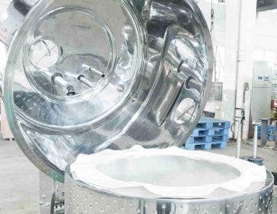 China Fully Opening Cover Manual Top Discharge Industrial Centrifuge 1500rpm 100L Basket Volume for sale