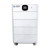 China Junextpower 5.12kWh 51.2V 100Ah Stackable LiFePO4 Battery with IP30 Rating for Solar Energy Storage for sale