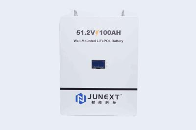China 48V 100Ah Wall Mount LiFePO4 Battery - 5.12 kWh Energy Storage for Off-Grid Solar Systems for sale