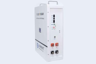 China JUNEXT 5.12KWh 48V 100Ah LiFePO4 Wall Mounted Battery with 6000 Cycle Life for Residential Solar Storage for sale