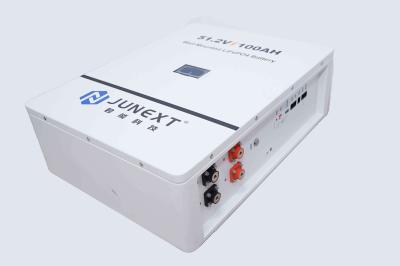 China JUNEXT 5.12kWh LiFePO4 Residential Energy Storage System - 51.2V 50A Wall Mount Battery with 6000 Cycle Life for sale