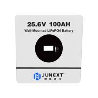 China 24V 25.6V LiFePO4 Wall Mounted Battery 100Ah 2.56KWh Home Solar Energy Storage System with 6000 Cycle Life for sale