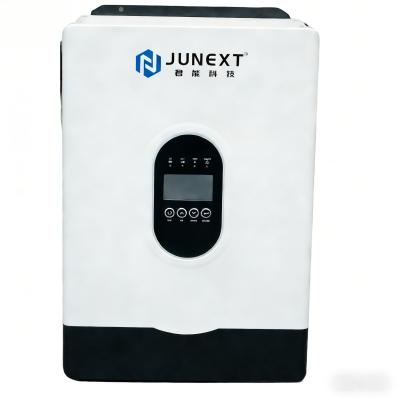 China Junextpower Hybrid Solar Storage Inverter Touchable Screen 6.2KW 6200W Dual AC 2.0 Peak Power Support Single Phase 220vac Parallel for sale