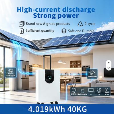 China Ultra-Lightweight 3kW 4kWh LiFePO4 Portable Solar Generator Power Station for Home Camping Emergency Use for sale