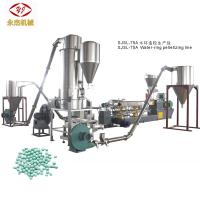 China Euro-quality Loss-in-weight Feeder Water Ring Pelletizer PP/PE+CaCO3/Talcum/Tio2 Twin Screw Extruder Plastic Granulator Machine for sale