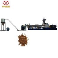China Co-rotating Twin Screw Extruder Wood Plastic Composite Production Line WPC Pelletizing Machine for sale