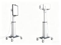 China Mobile X-ray Bucky Stand, Height Adjustable Portable DR Panel Holder, Wheeled Medical Radiography Imaging Stand for Hospital Clinic for sale